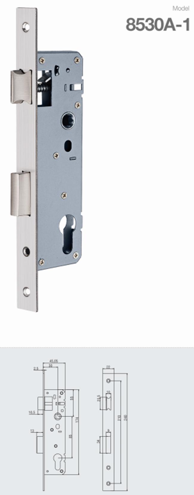 40mm Backset Mortise Door Lock With Cylinder Box Packing